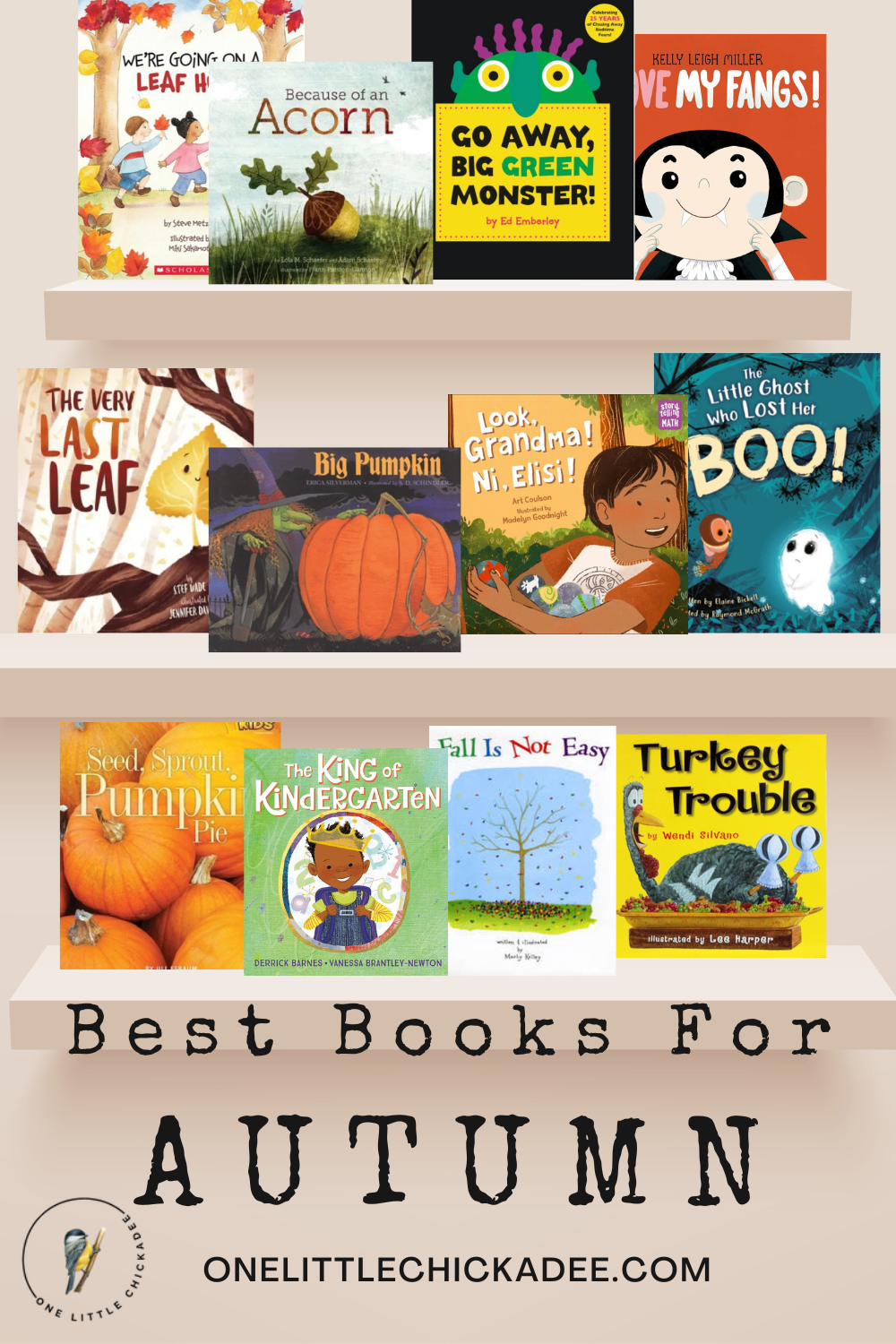 Fall Season Books - One Little Chickadee